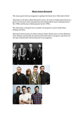 Music Genre Research | DOCX