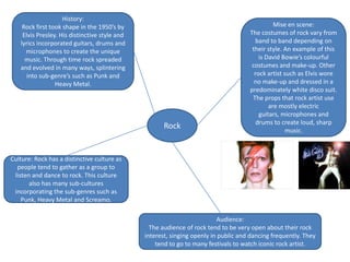 Music genre research and moodboard | PPT