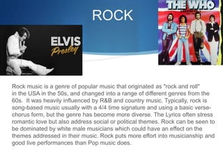 Music genre research powerpoint | PPTX
