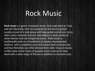 Music genres | PPTX