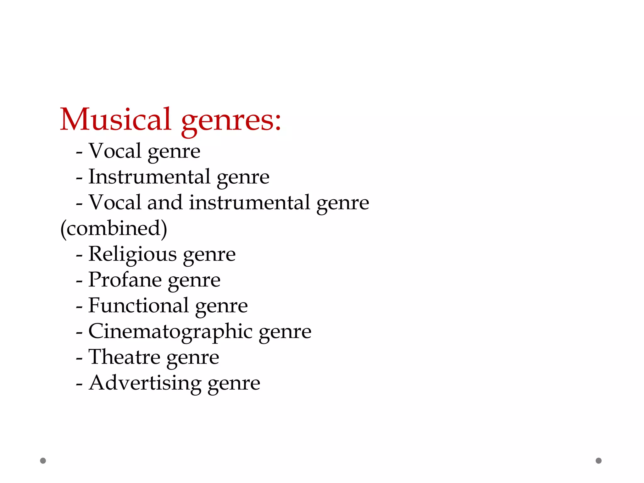 Music genres | PPT