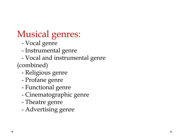 Music genres | PPT