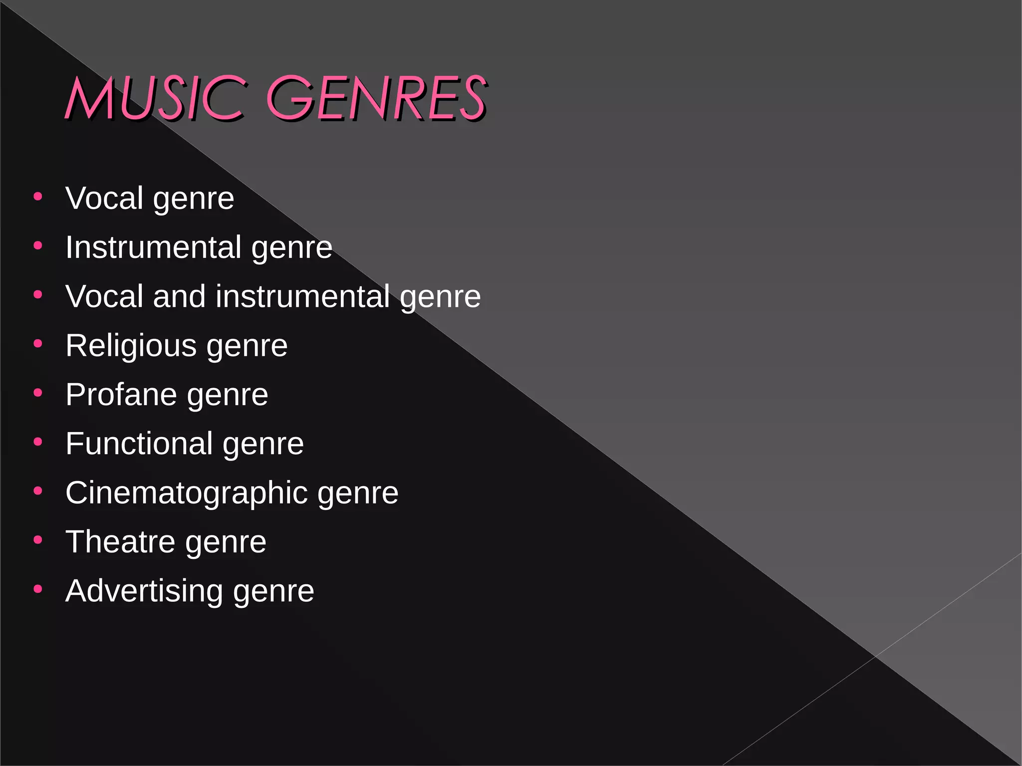 Music genres | PPT