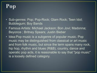 Music genres | PPTX