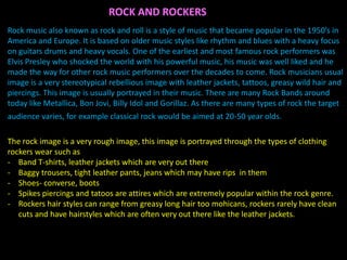 Music genres and social tribes | PPT