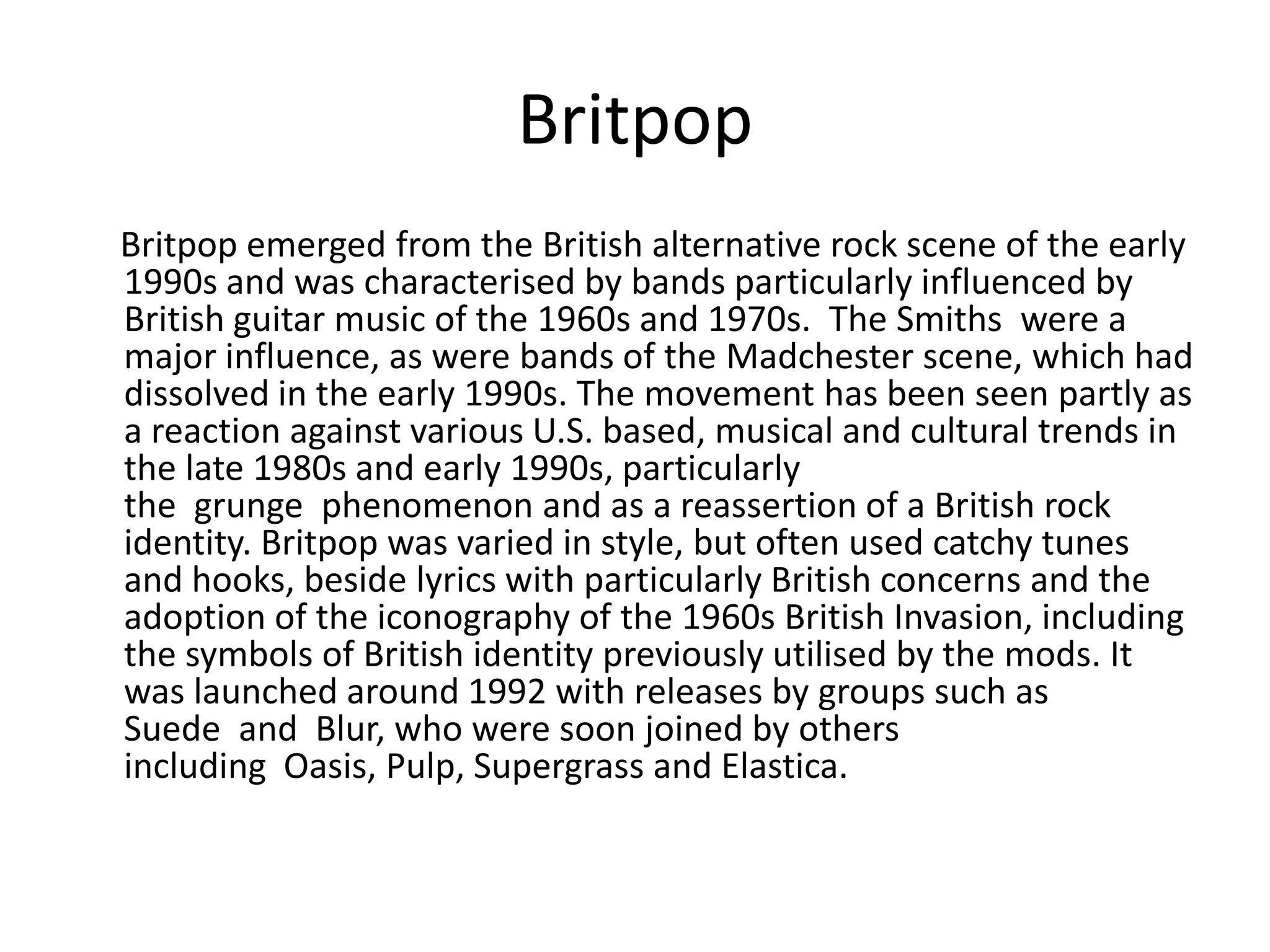 Research into Music Genres | PPT