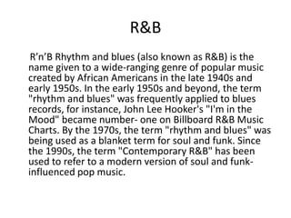 Research into Music Genres | PPTX