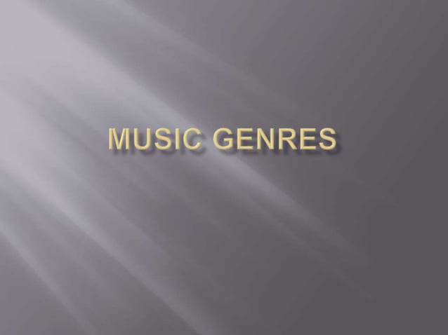 Music genres research 1 | PPT