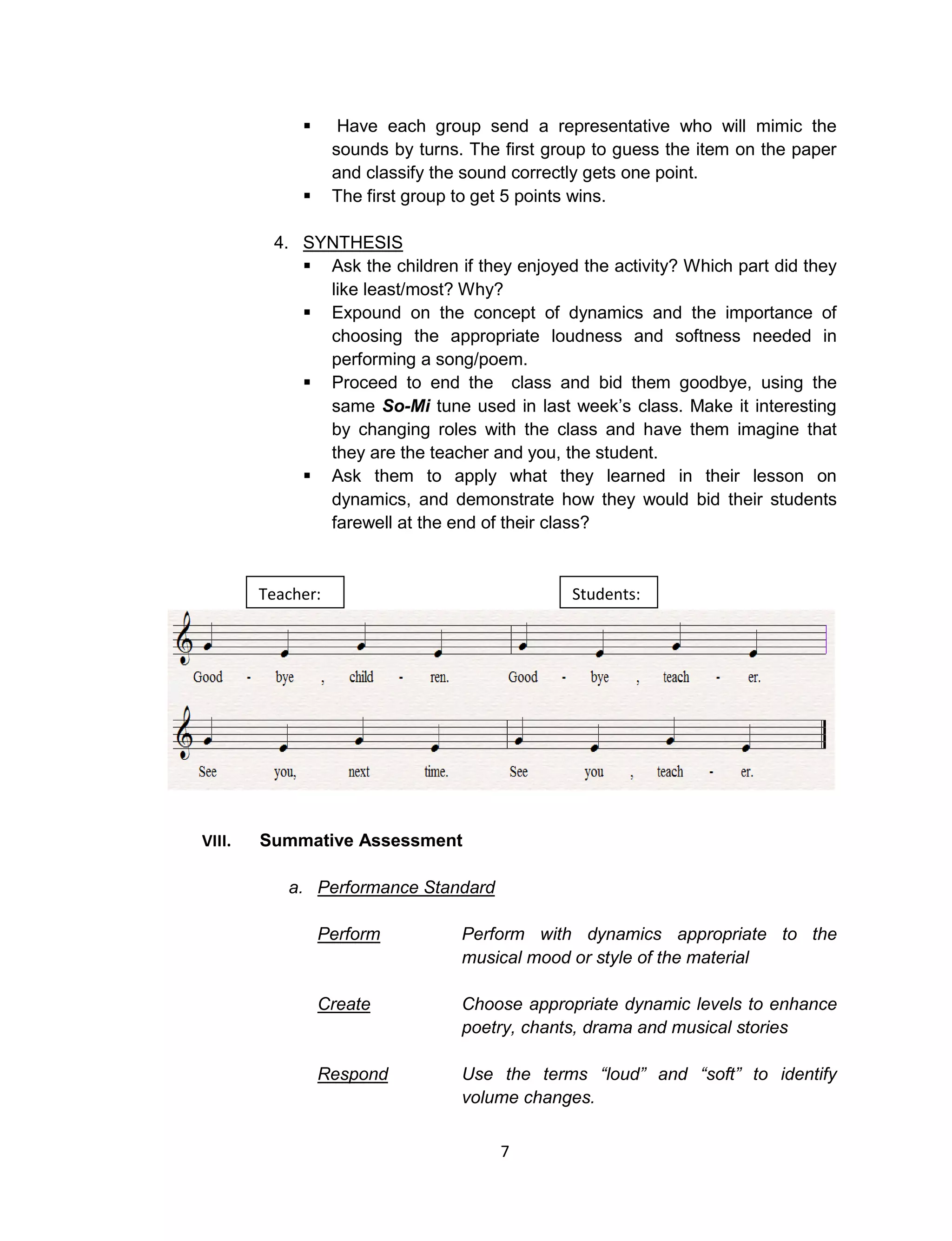 Music gr. 1 teacher's guide (q1&2) | PDF
