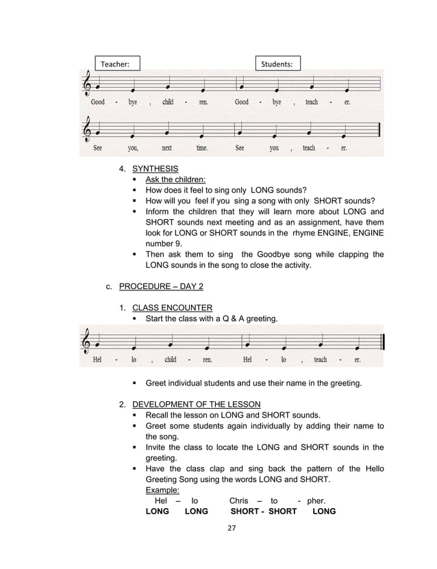 Music gr. 1 teacher's guide (q1&2) | PDF