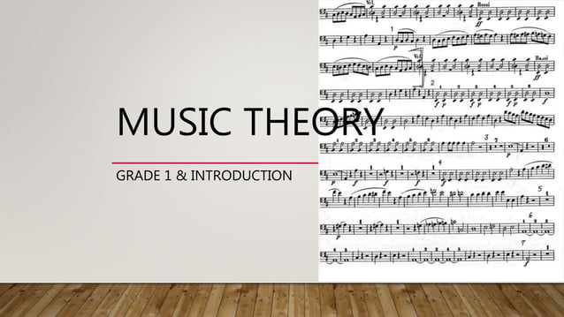 Music Theory: Grade 1 | PPTX