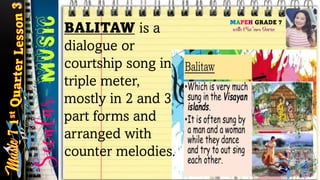 Music grade 7 Quarter 1 Lesson 3 | PDF