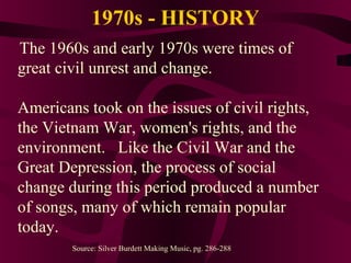 Music history 1970s | PPS