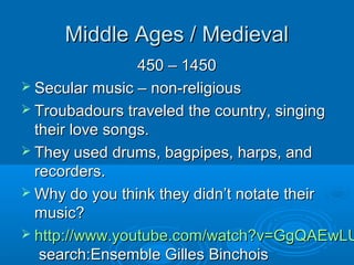 Music history overview | PPT