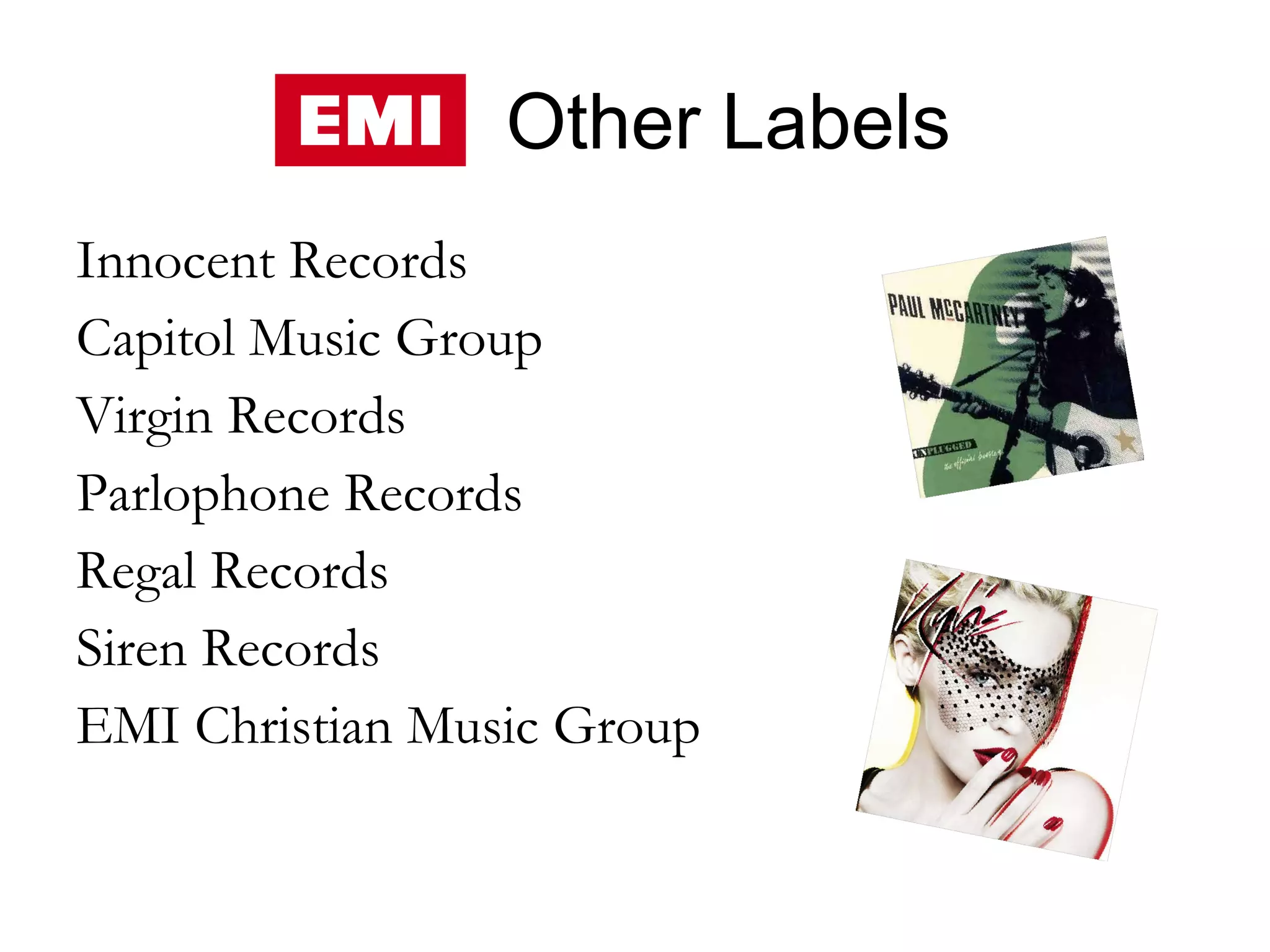 Major Record Labels | PPT