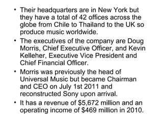 Music Industry Case Study | PPT