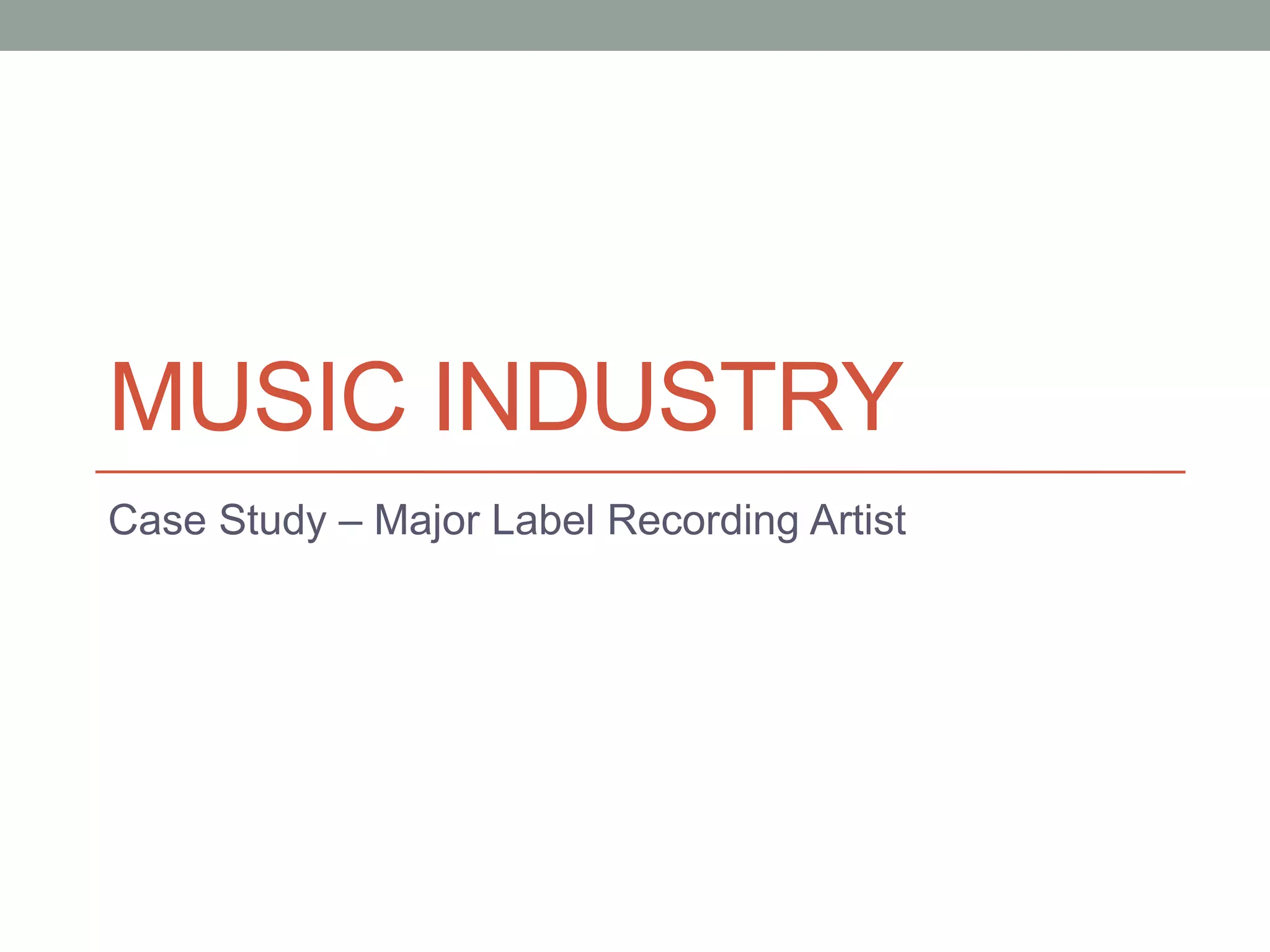 Music Industry Case Study - Bruno Mars | PPTX