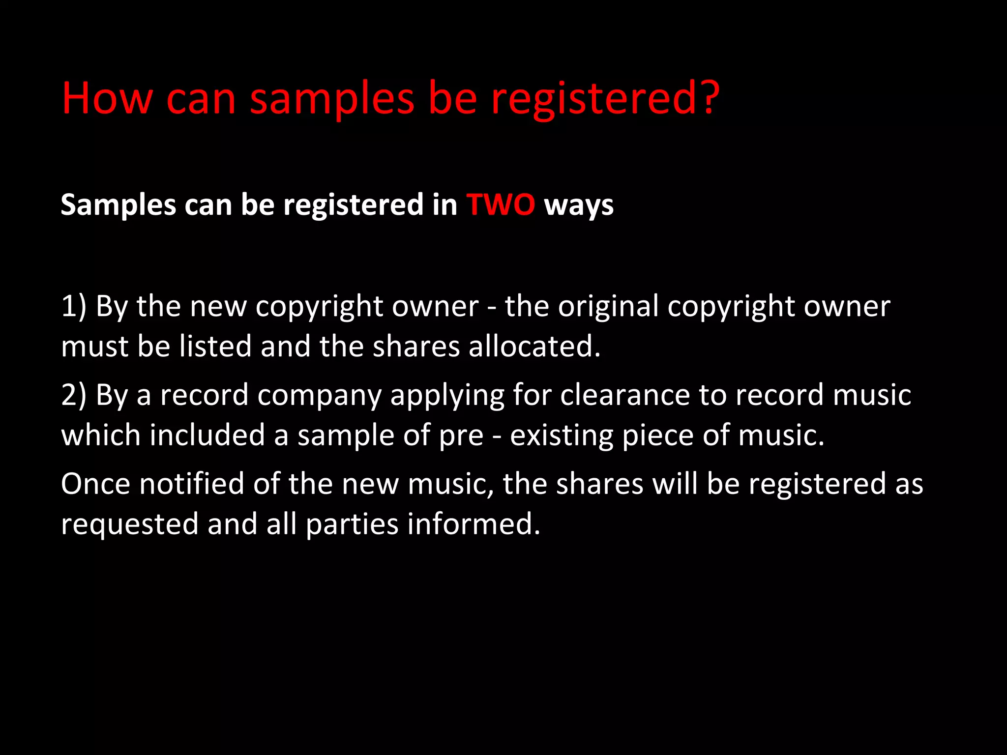 Sampling & Copyright | PPT