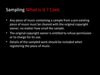 Sampling & Copyright | PPT