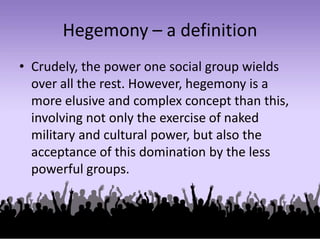 Music industry theory and hegemony | PPTX