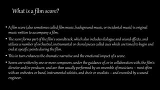 Music in film | PPTX