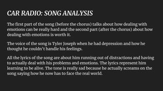 Literature: Song analysis | PDF