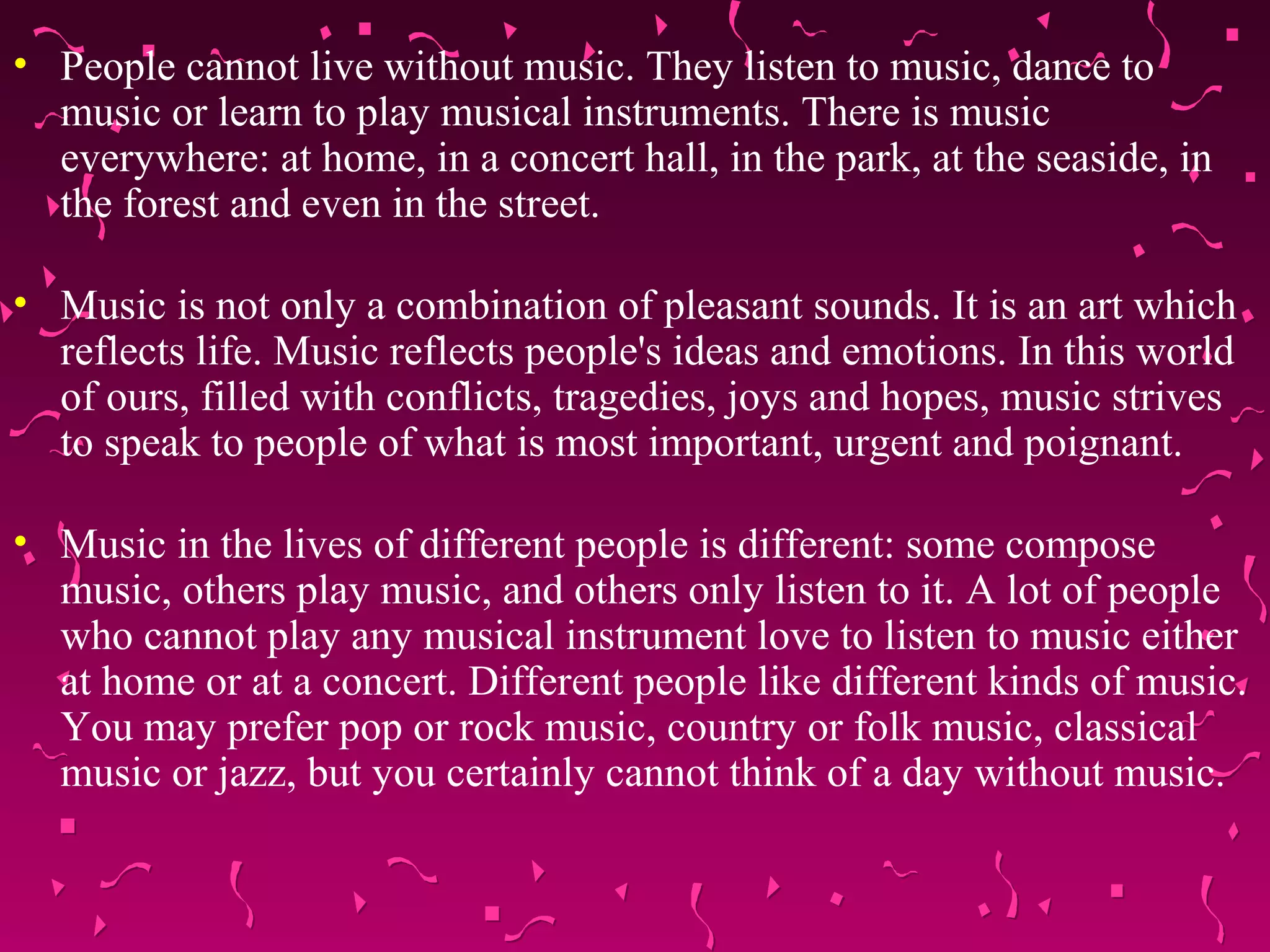 Music in our_life | PPT