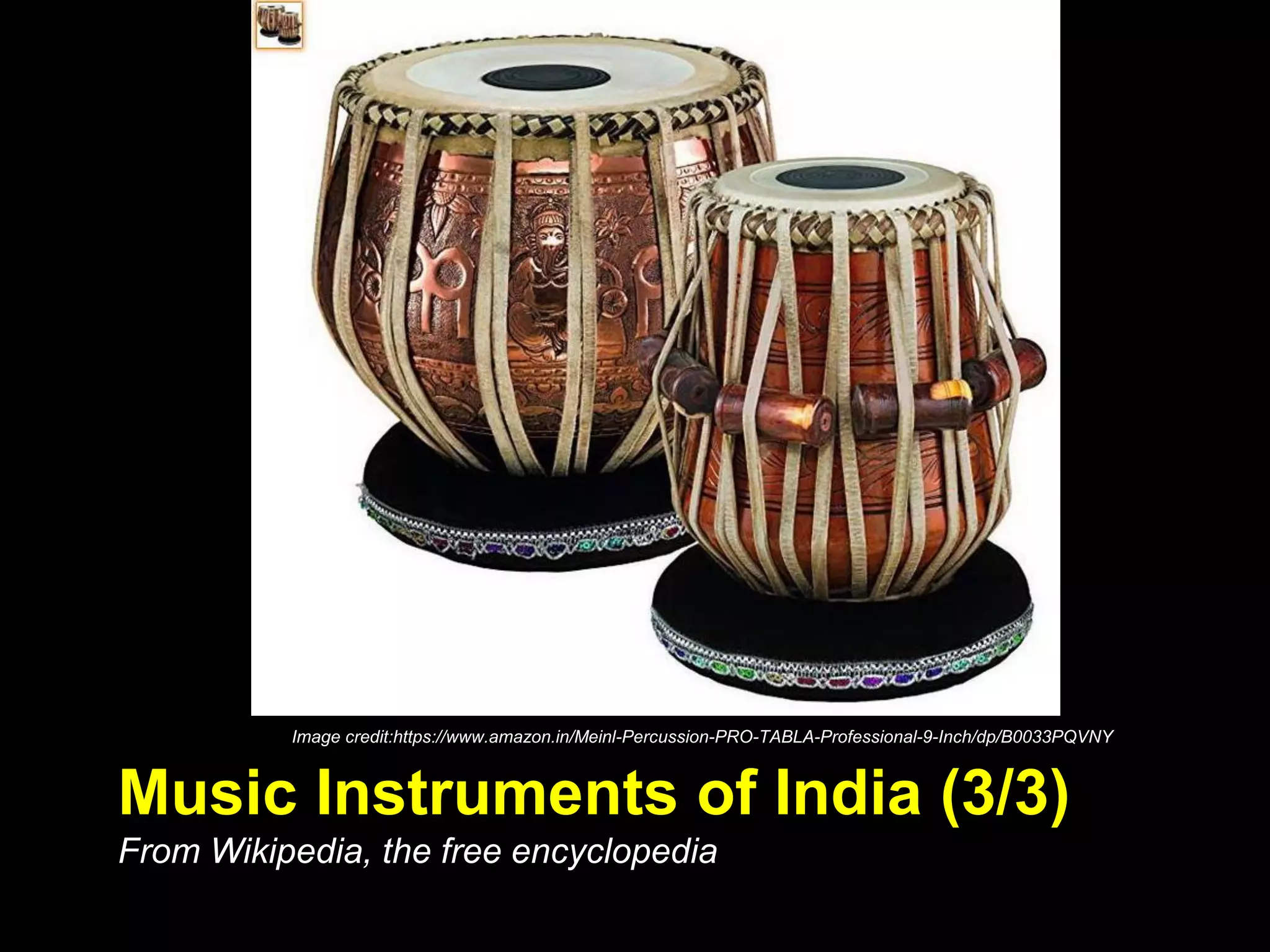 Music instruments of india (3/3) | PDF