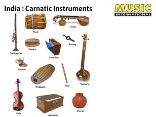 Music international instruments presentation