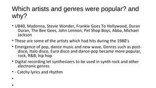 Music in the 1980’s | ODP