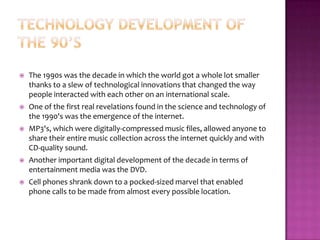 Music in the 90's | PPTX