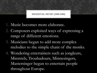 Music Introduction | PPTX | Classical Music | Music