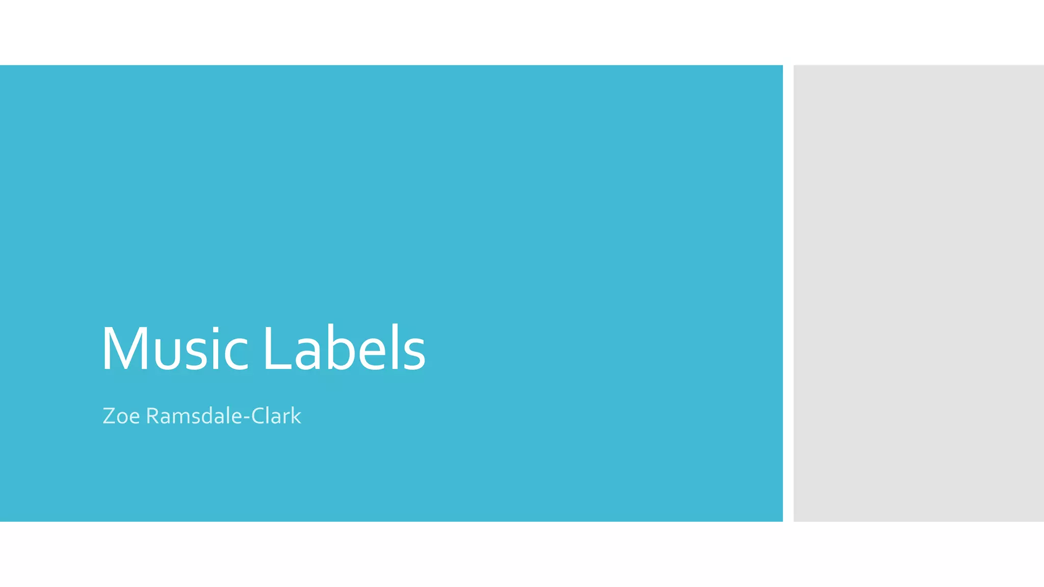Music labels | PPTX
