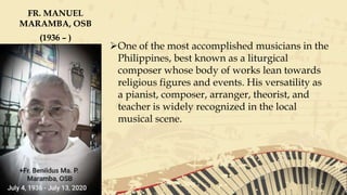 new Filipino musical composers of popular music | PPT