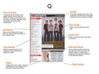 Music Magazine Analysis | KEY