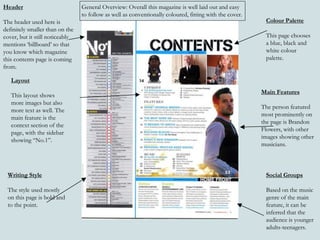 Music Magazine Analysis | PPT