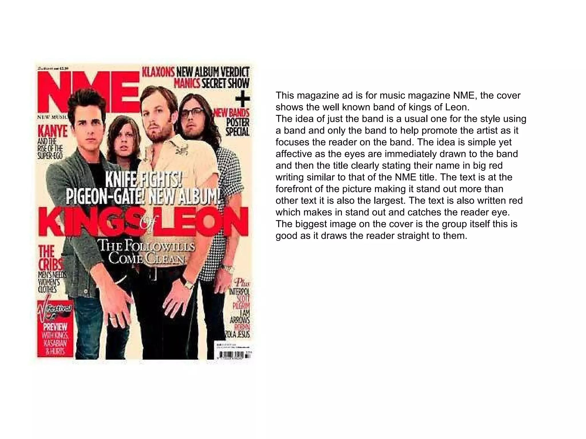 Music magazine advert | PPT