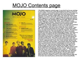 Music Magazine Research | PPT