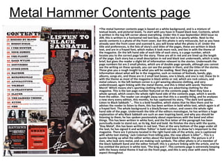 Music Magazine Research | PPT