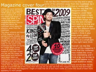 Music magazine analysis | PPTX