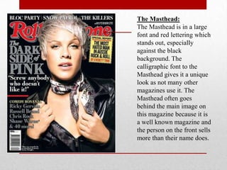 Music magazine analysis | PPTX