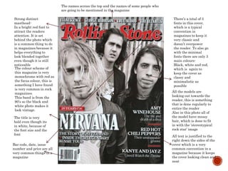 Music magazine analysis | PPTX
