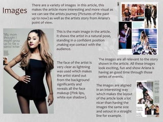 Music magazine article analysis | PPT