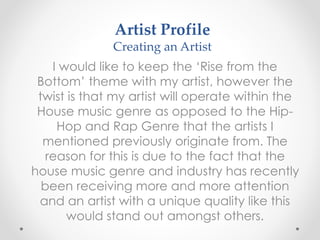 Music magazine Artist Profile | PPTX