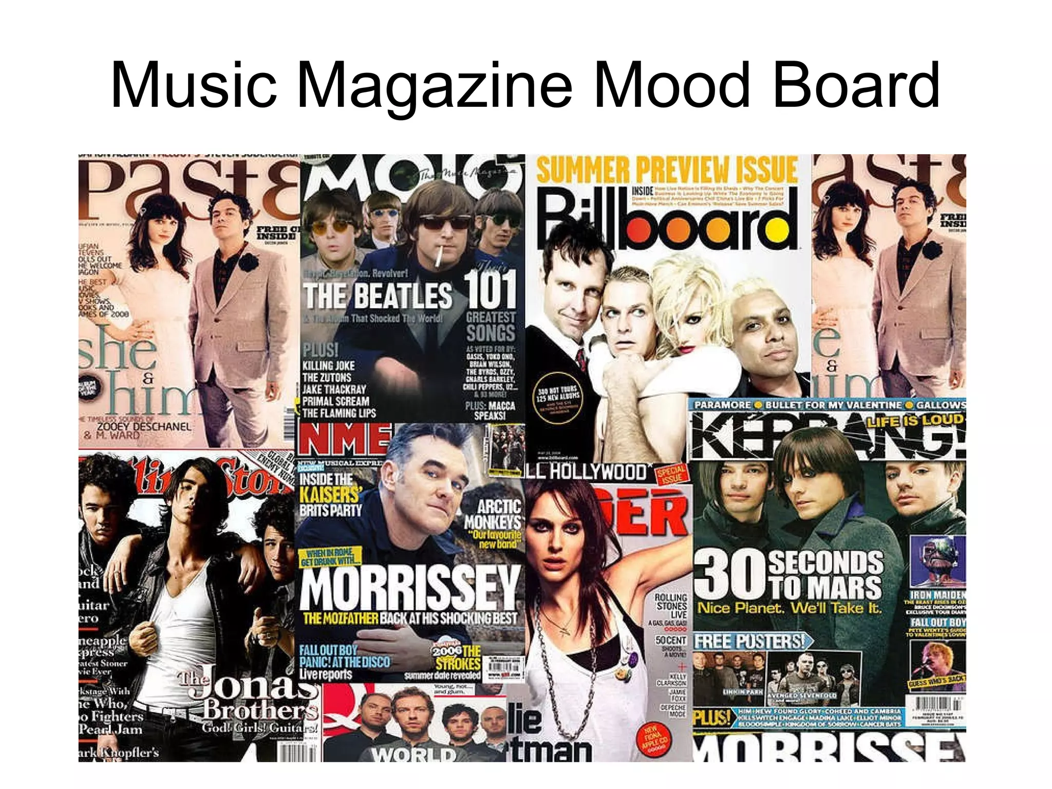 Music Magazine Collage | PPT