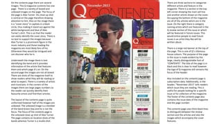 Music magazine Contents Page | PPTX