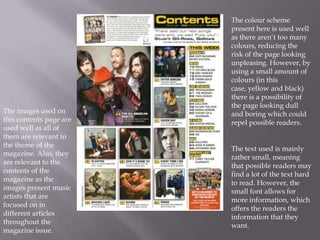 Music magazine contents pages | PPTX