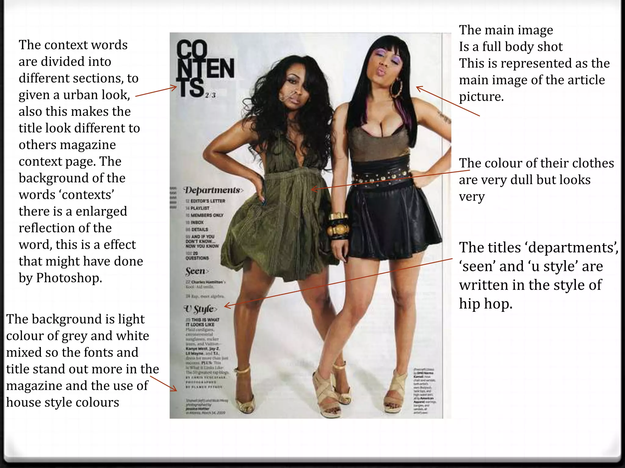 Music magazine context page analysed | PPTX