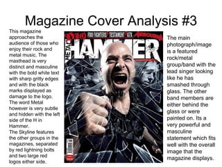 Music Magazine Cover Analysis | PPT