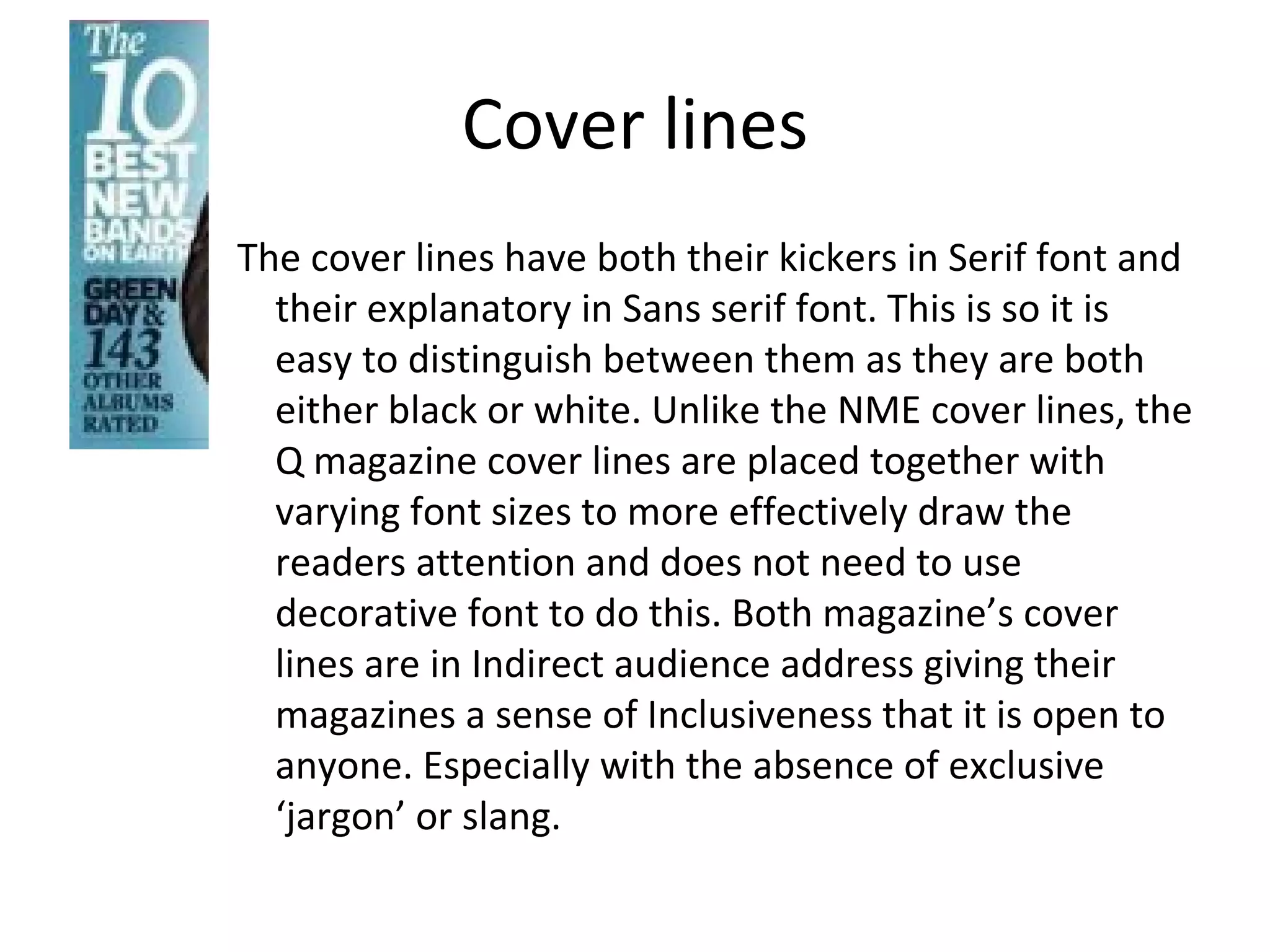Music Magazine Cover Analysis | PPT